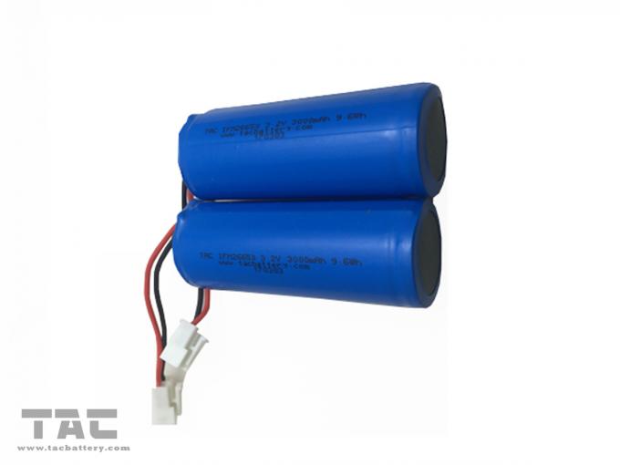철사를 가진 전력 공구 3Ah 3.2V LiFePO4 건전지 IFR26650 3000mAh 9.6Wh PCM